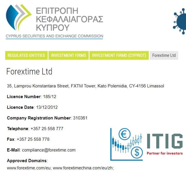 FXTM lừa đảo không? Đánh giá sàn FXTM- ForexTime - ITIGTrader